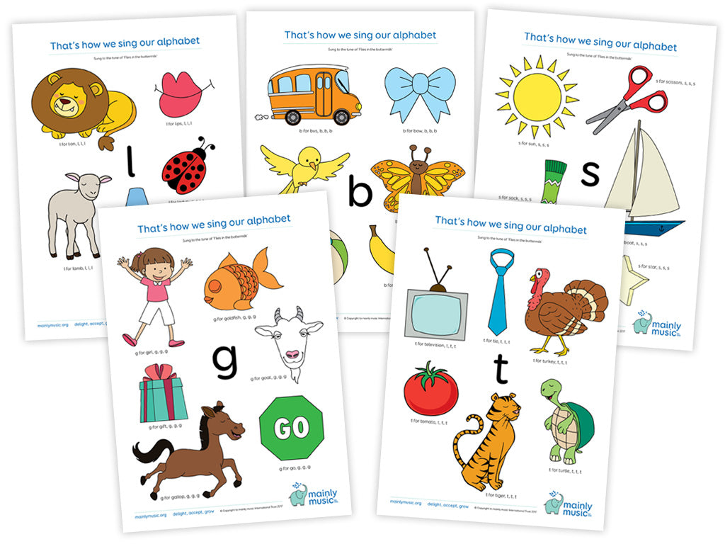 Our Alphabet - printable sheet – mainly music and mainly play New Zealand
