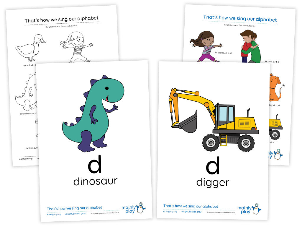 Our Alphabet - printable sheet – mainly music and mainly play New Zealand